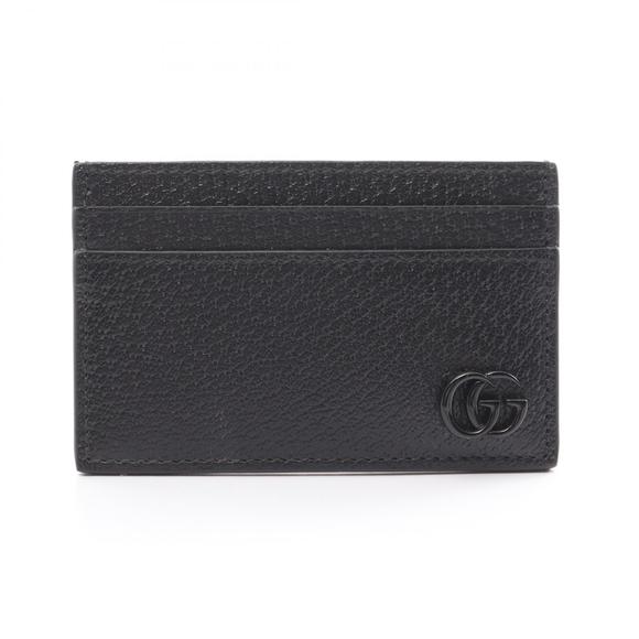 Gucci | Bags | Gucci Gg Marmont Card Case Leather Black | Poshmark
